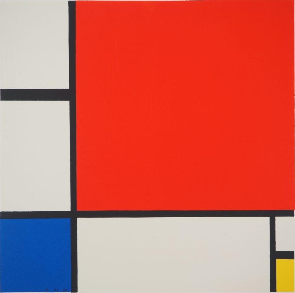 Piet Mondrian | Piet MONDRIAN - Composition II in red (1930) | MutualArt