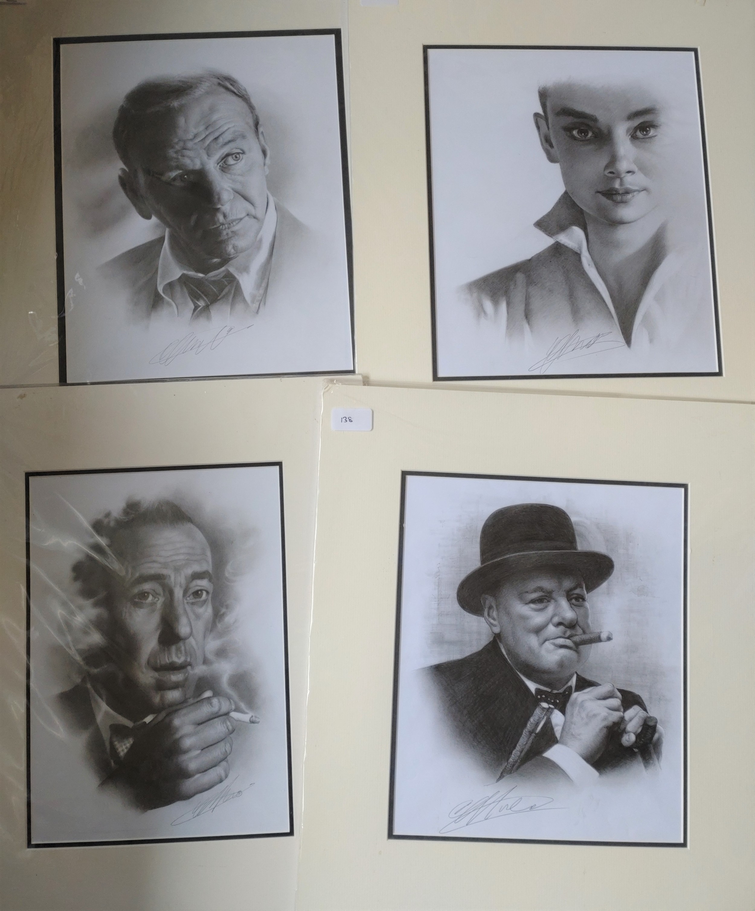 Sir Winston Churchill | Pencil drawing of Humphrey Bogart 50cm x 40cm ...