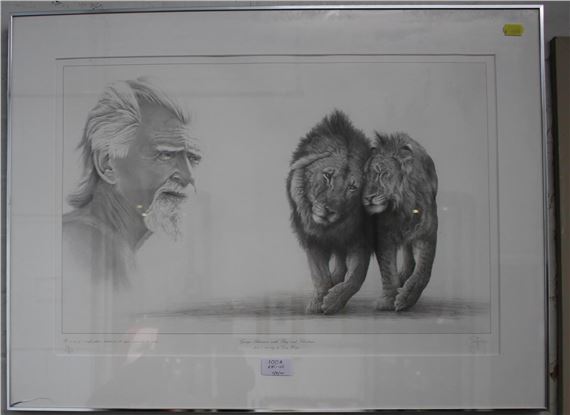 Gary Hodges | After Gary Hodges George Adamson with Boy and Christian ...