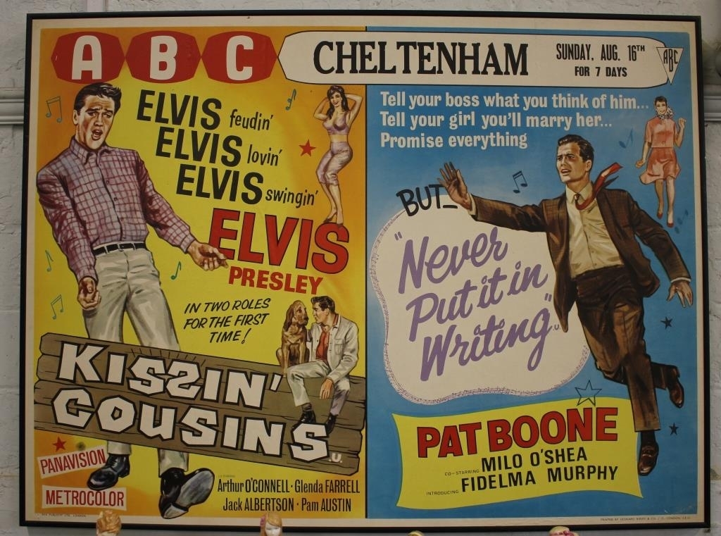 Elvis Presley | Two British quad film posters for Elvis Presley | MutualArt