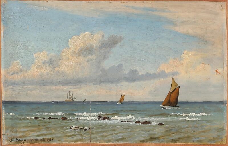 Christian Blache | Coastal scenery from Hirtshals (1910) | MutualArt