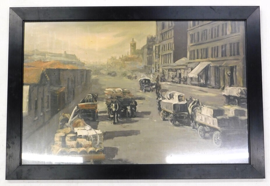 Frank McFadden | Glasgow street scene depicting the Gorbels | MutualArt
