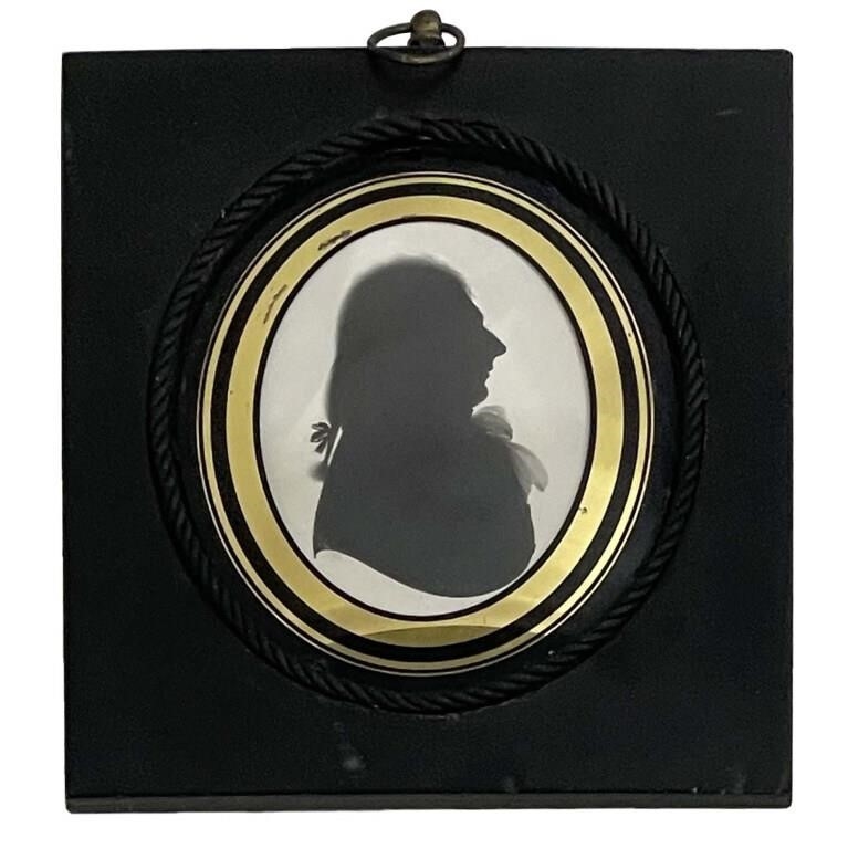John Myers | 18THC. LABELED JOHN MYERS SILHOUETTE ON PLASTER (Circa ...
