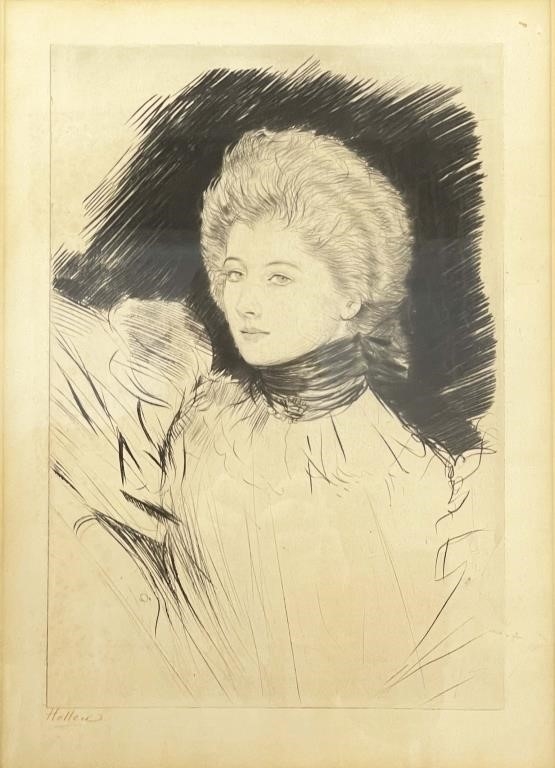 Paul César Helleu | PAUL CESAR HELLEU DRYPOINT ETCHING | MutualArt
