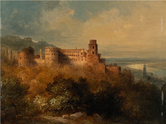Theodor Verhas | Das Heidelberger Schloss von Osten | MutualArt