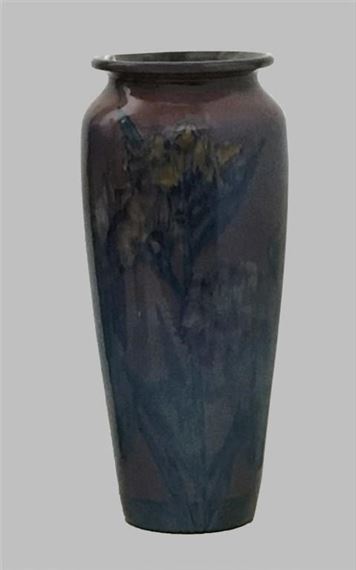 Sara Sax | 1927 ROOKWOOD POTTERY BLACK OPAL SARA SAX VASE | MutualArt