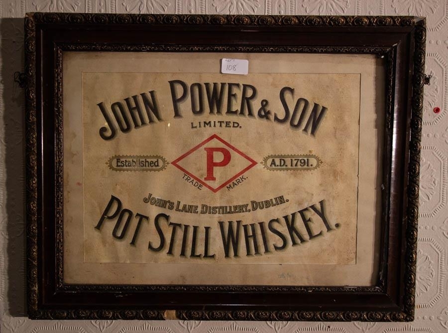 John Power | JOHN POWER ORIGINAL ADVERTISING PICTURE 57 X 44CM | MutualArt