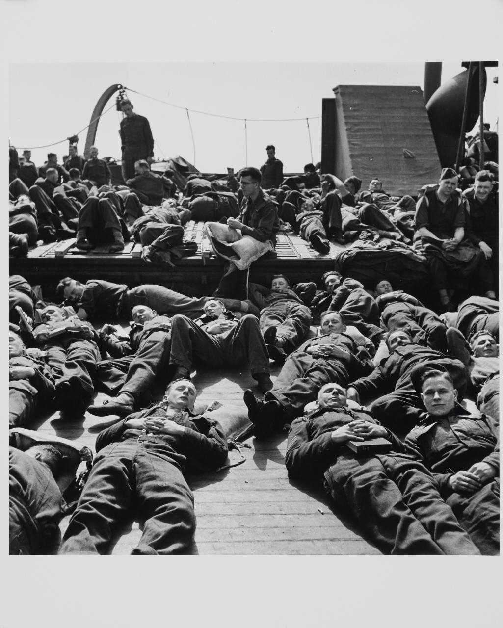 Robert Capa | ROBERT CAPA (1913–1954) US Soldiers on deck (Hours before ...