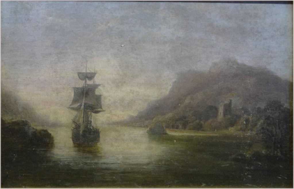 Alexander Hamilton | O/PANEL CLIPPER SHIP LEAVING PORT (Circa 1856 ...