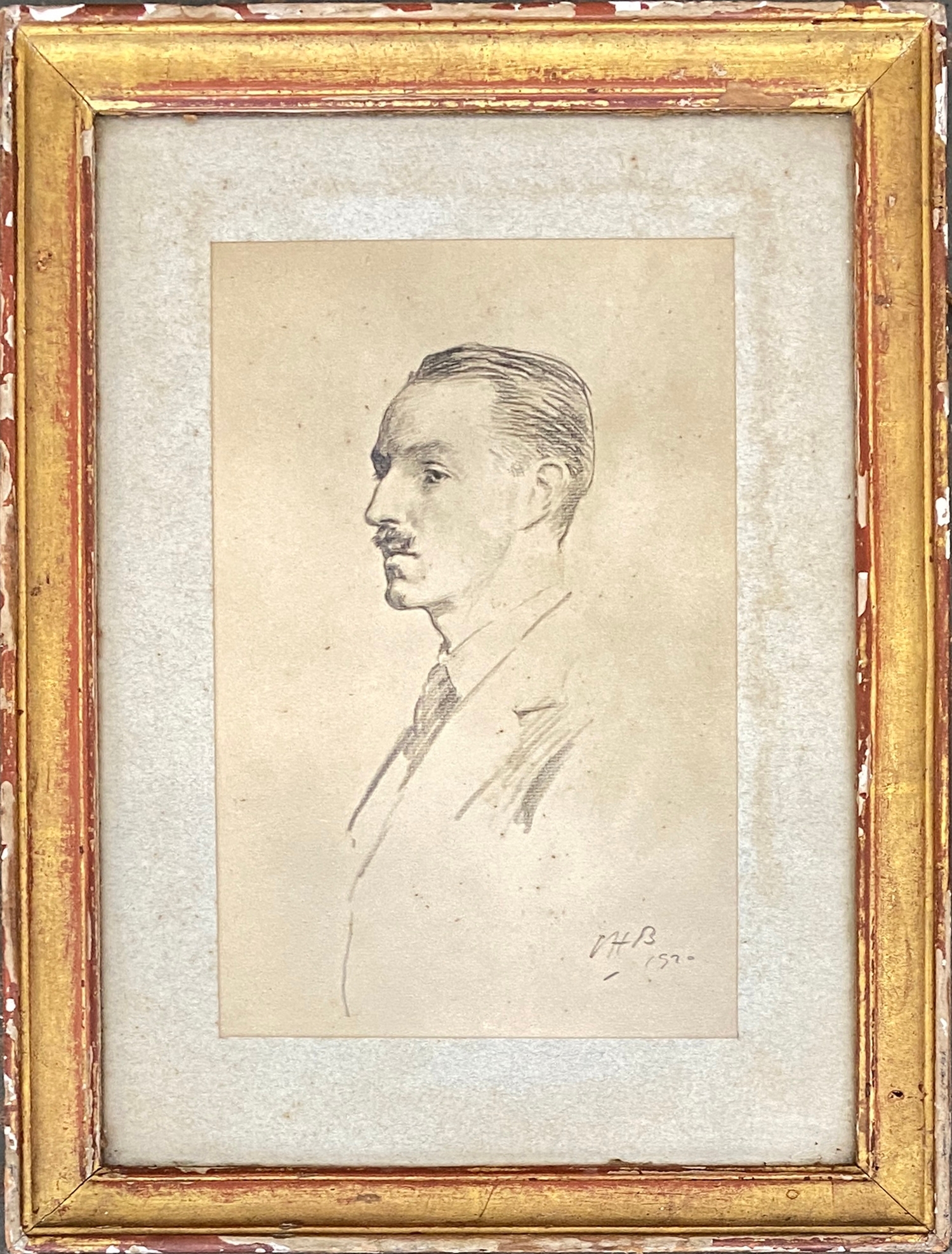 Sir Oswald Hornby Joseph Birley | pencil drawing of Colonel Agnew (1920 ...