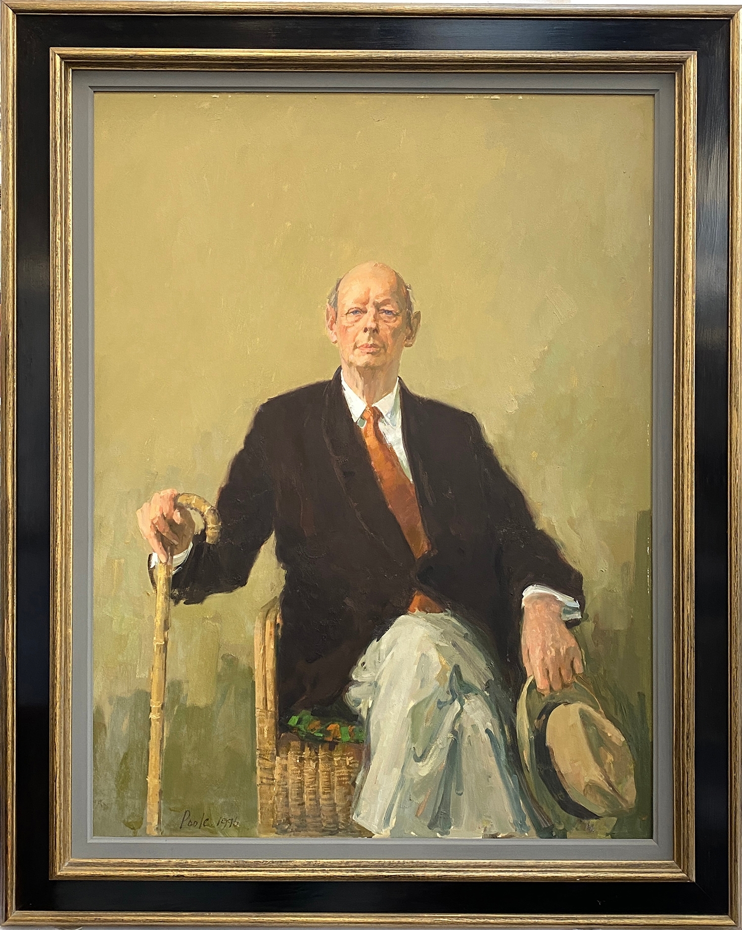 David Poole | three quarter length portrait of Robert Strauss | MutualArt
