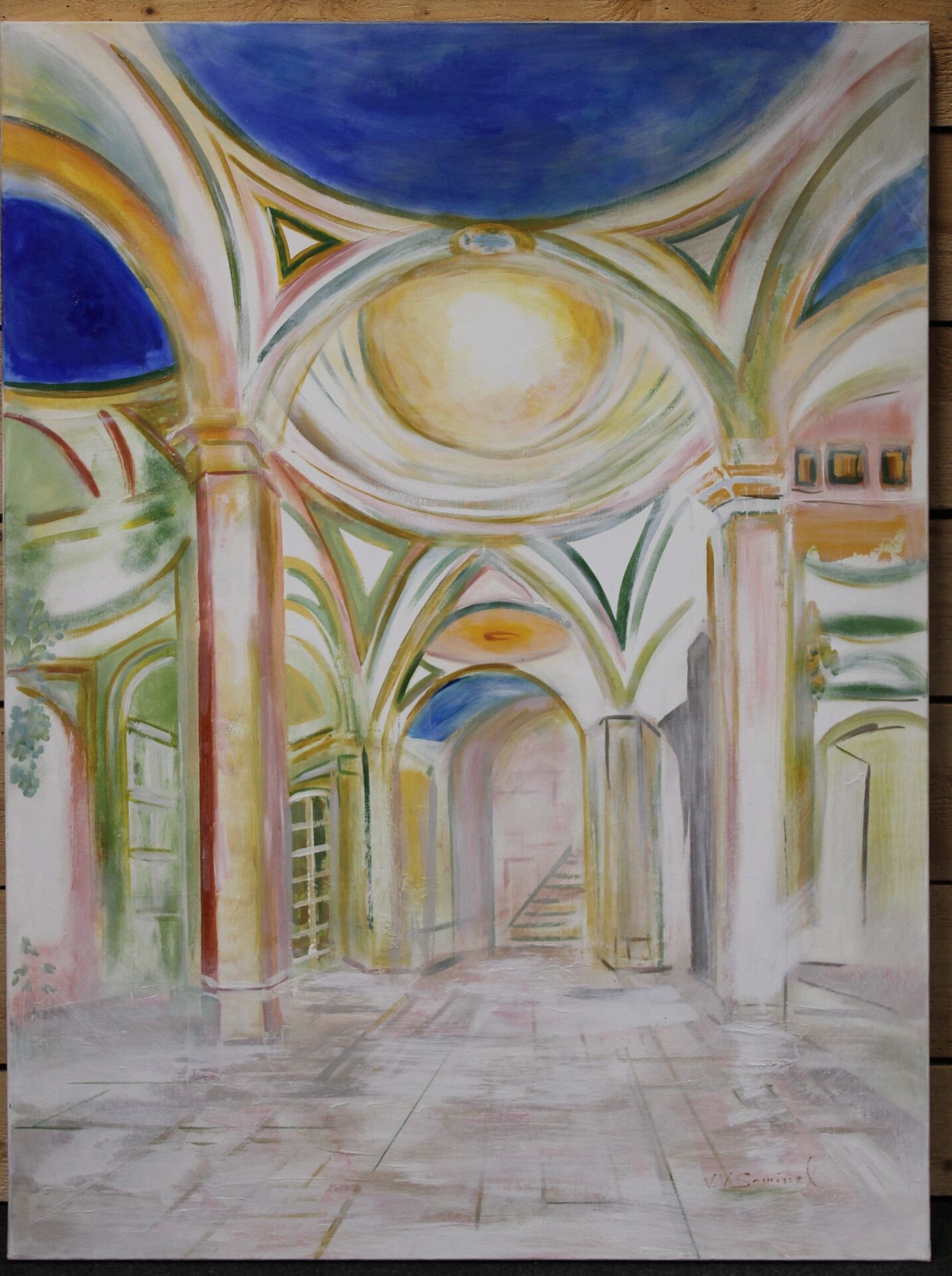 Violette Seminel | Intérieur aux clefs de voute | MutualArt