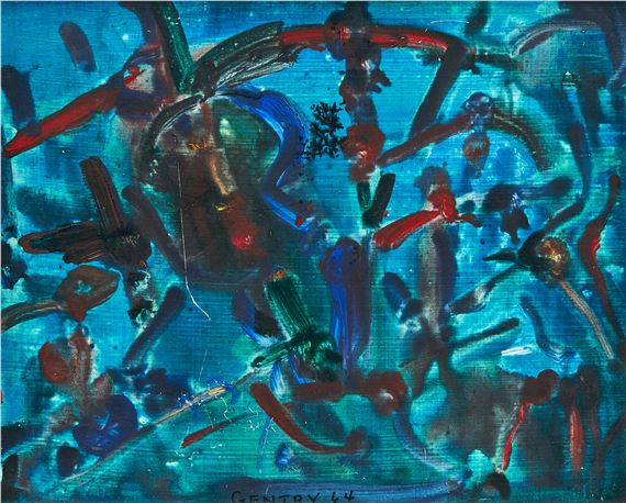Herbert Gentry | ”- and all around”. Signed and dated Gentry 64 lower ...