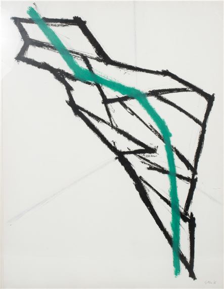 Michael Gitlin | Michael GITLIN (1943) - abstract on paper. Signed and ...