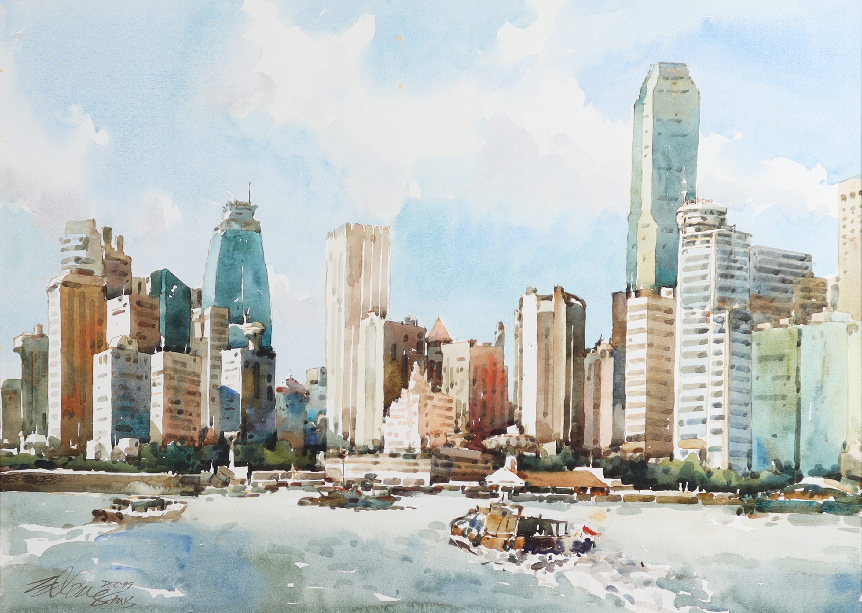 Ong Kim Seng | ONG KIM SENG | Singapore Skyline (1999) | MutualArt