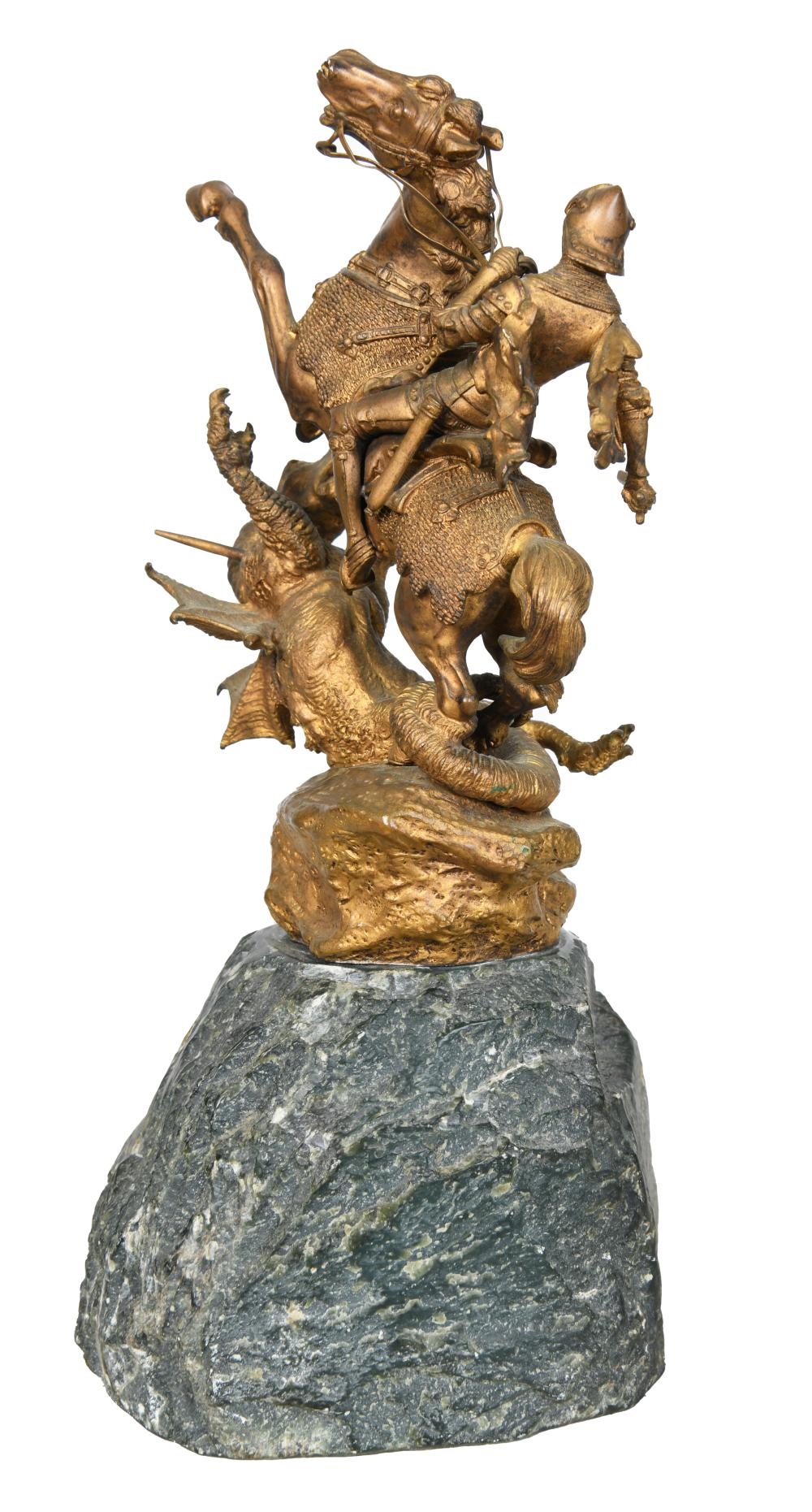 Carl Kauba | Saint George and the Dragon Sculpture After Carl Kauba ...