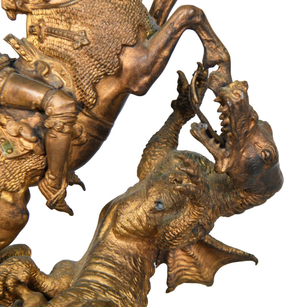 Carl Kauba | Saint George and the Dragon Sculpture After Carl Kauba ...