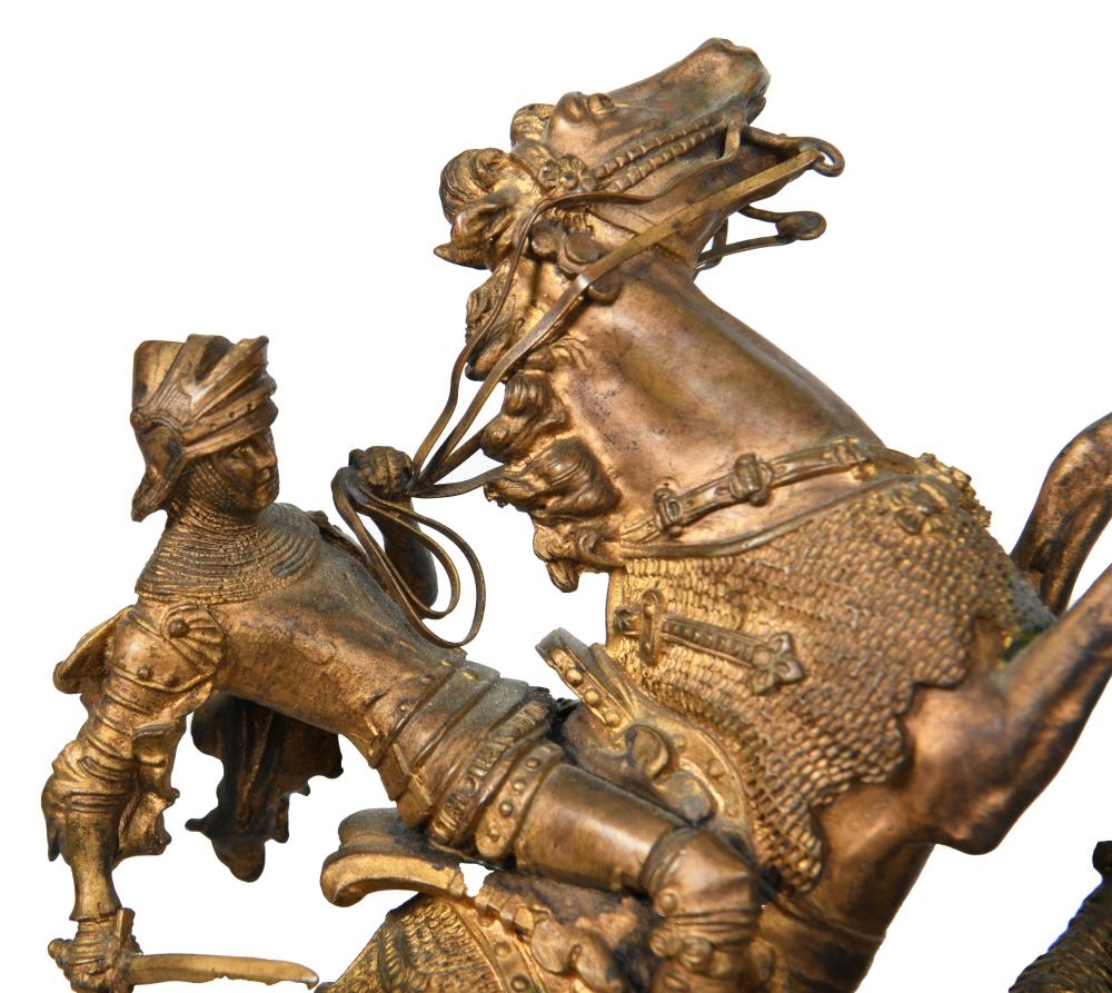 Carl Kauba | Saint George and the Dragon Sculpture After Carl Kauba ...