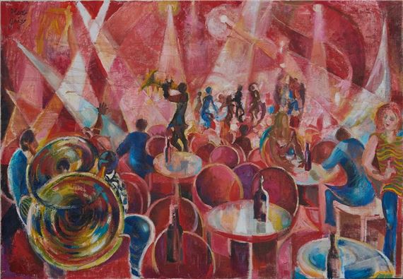 Alex Grig | Jazz en rouge (Circa 1990) | MutualArt