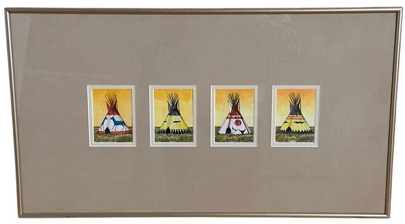 Bill Border | Tipi Scenes | MutualArt