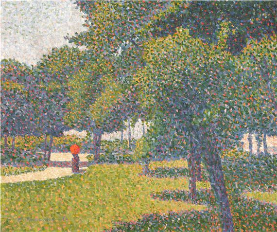 Charles Angrand | Coin du Parc Monceau (1888) | MutualArt