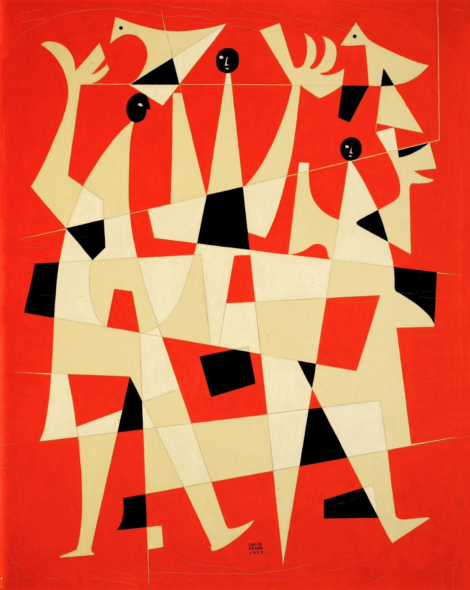 Carlos Mérida | Fiesta de pájaros (1959) | MutualArt