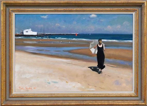 Peter Smales | EVA SMALES ON STH MELBOURNE BEACH 1989 (1989) | MutualArt