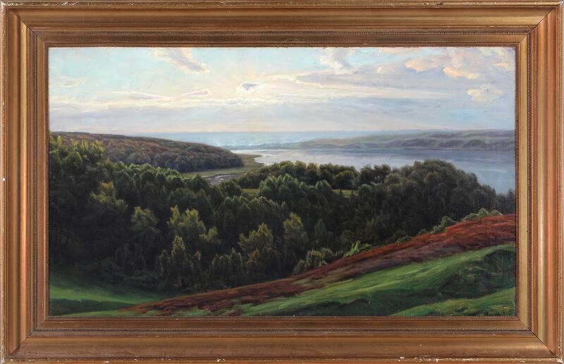 Henrik Gamst Jespersen | A Danish landscape scenery of Mariager Inlet ...