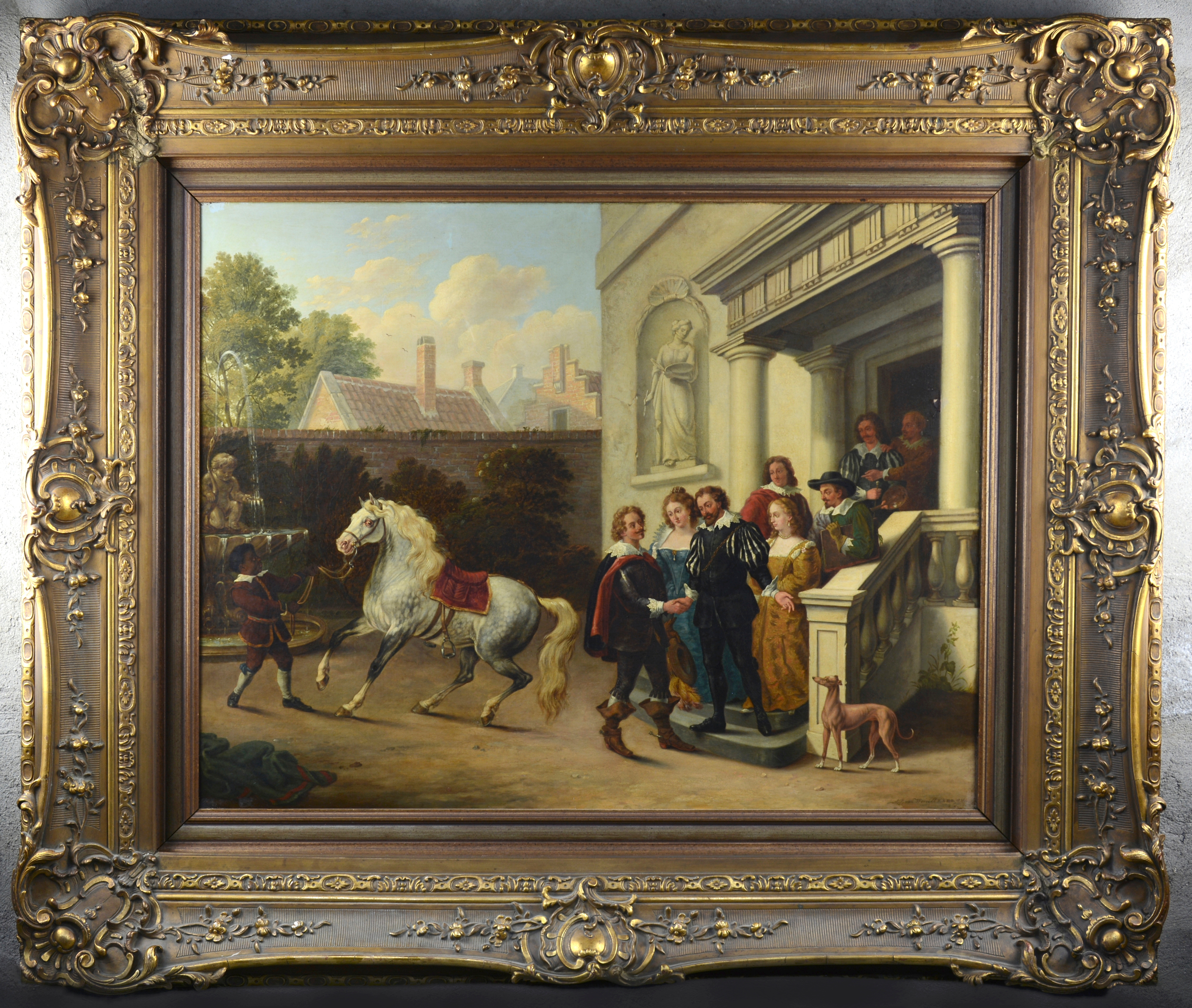 Abraham Bruiningh van Worrell | Pieter Paul Rubens en zijn gezelschap ...