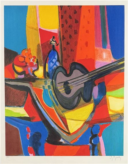 Marcel Mouly | Guitare au Chale Rouge | MutualArt