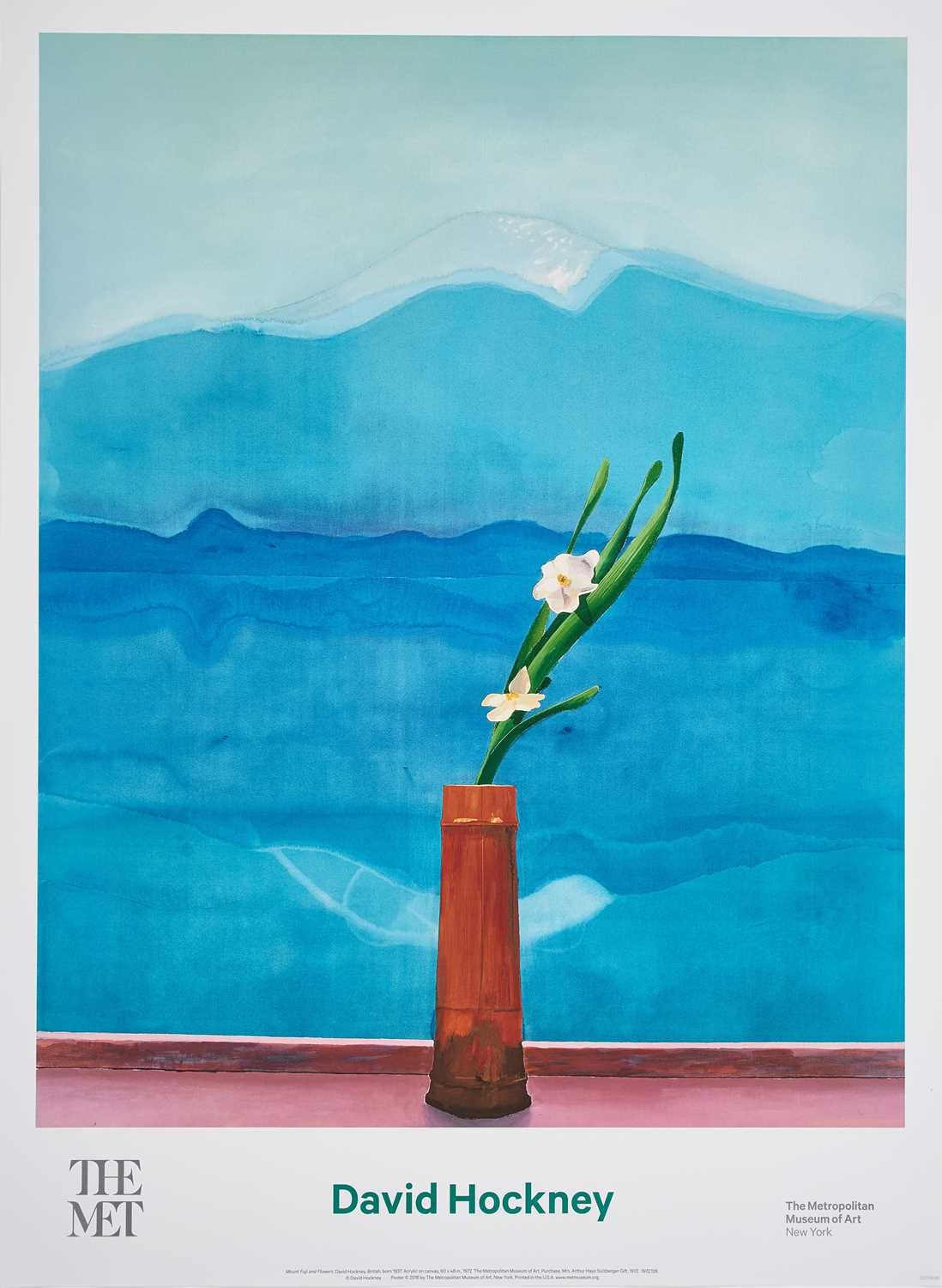 David Hockney | AFTER DAVID HOCKNEY (BORN 1937) TWO EXHIBITION POSTERS ...