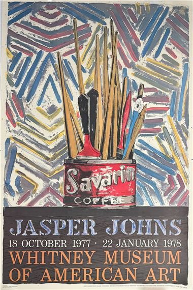 Jasper Johns | JASPER JOHNS a large format poster for the Stedelijk ...