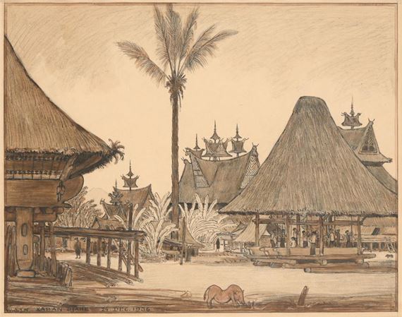 Wynand Otto Jan Nieuwenkamp | Batak village of Kabanjahe, North Sumatra ...