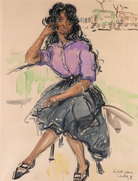 Fernand Herbo | la belle Gitane | MutualArt