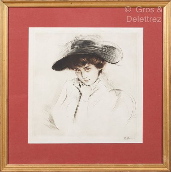 Paul César Helleu | Profile of a Girl | MutualArt