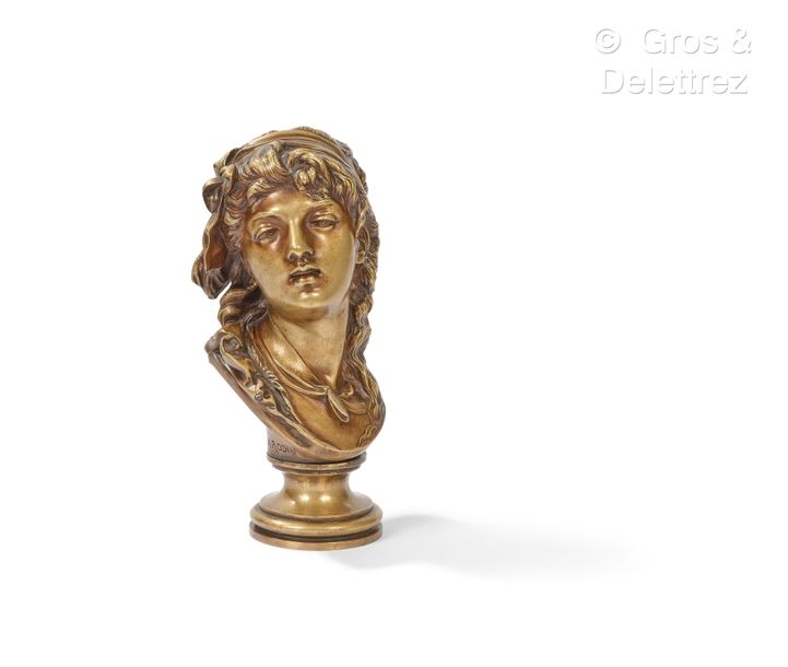 Auguste Rodin | Auguste RODIN (1840-1917) Bust of Suzon Gilded bronze ...