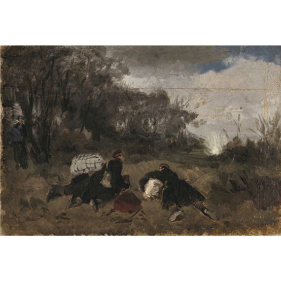 Carl Wilhelm Anton Seiler | Carl Seiler - Two soldiers in battle (1846 ...