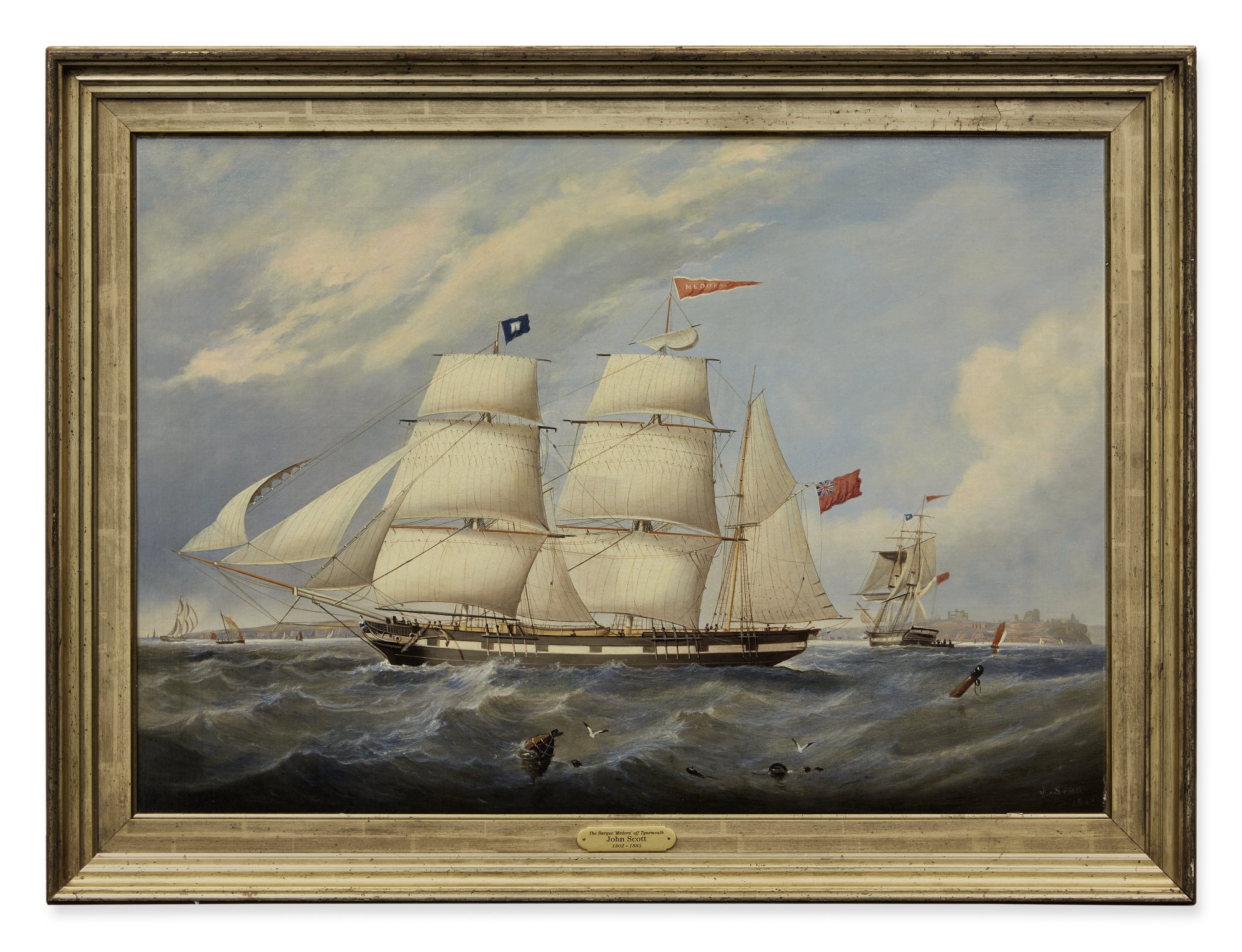 John Walter Scott | The Barque 'Medora' Off Tynemouth (1855) | MutualArt