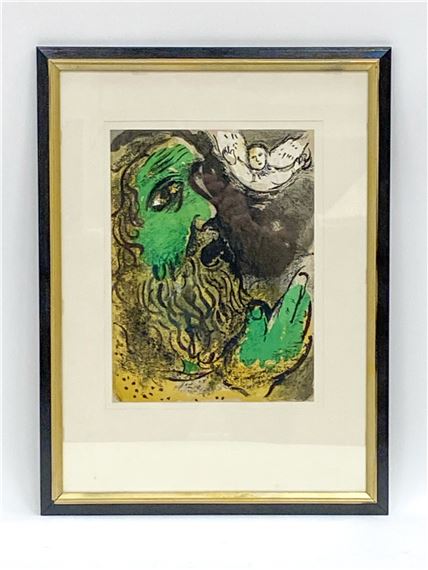 Marc Chagall | MARC CHAGALL COLOR LITHOGRAPH JOB PRAYING | MutualArt