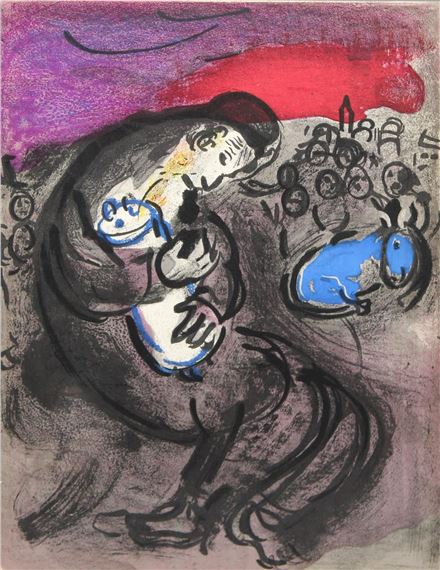 Marc Chagall | Weeping of Jeremiah (1956) | MutualArt
