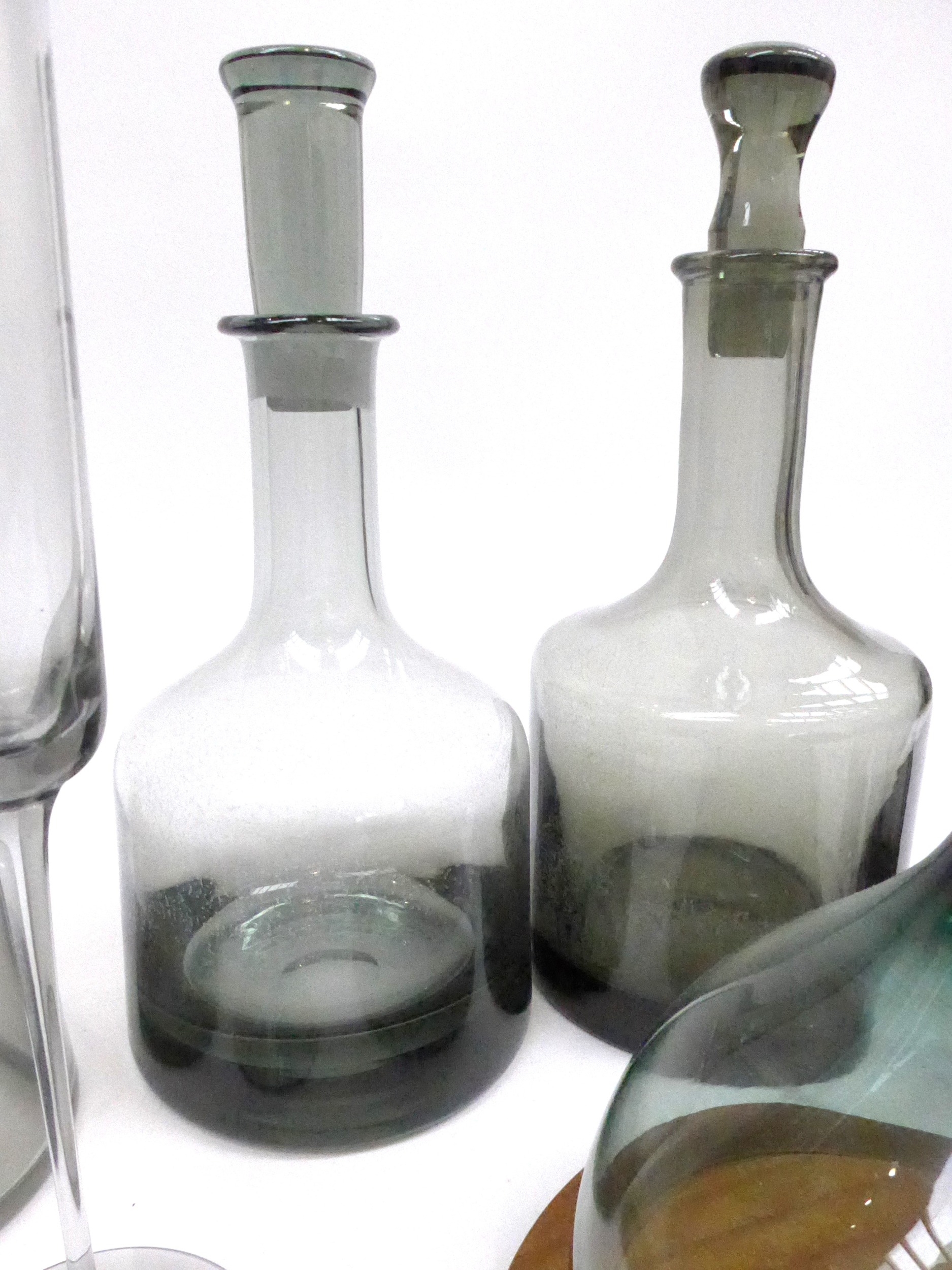 Wedgwood | A collection of smoked glass including Scandinavian, Wedgwoo ...