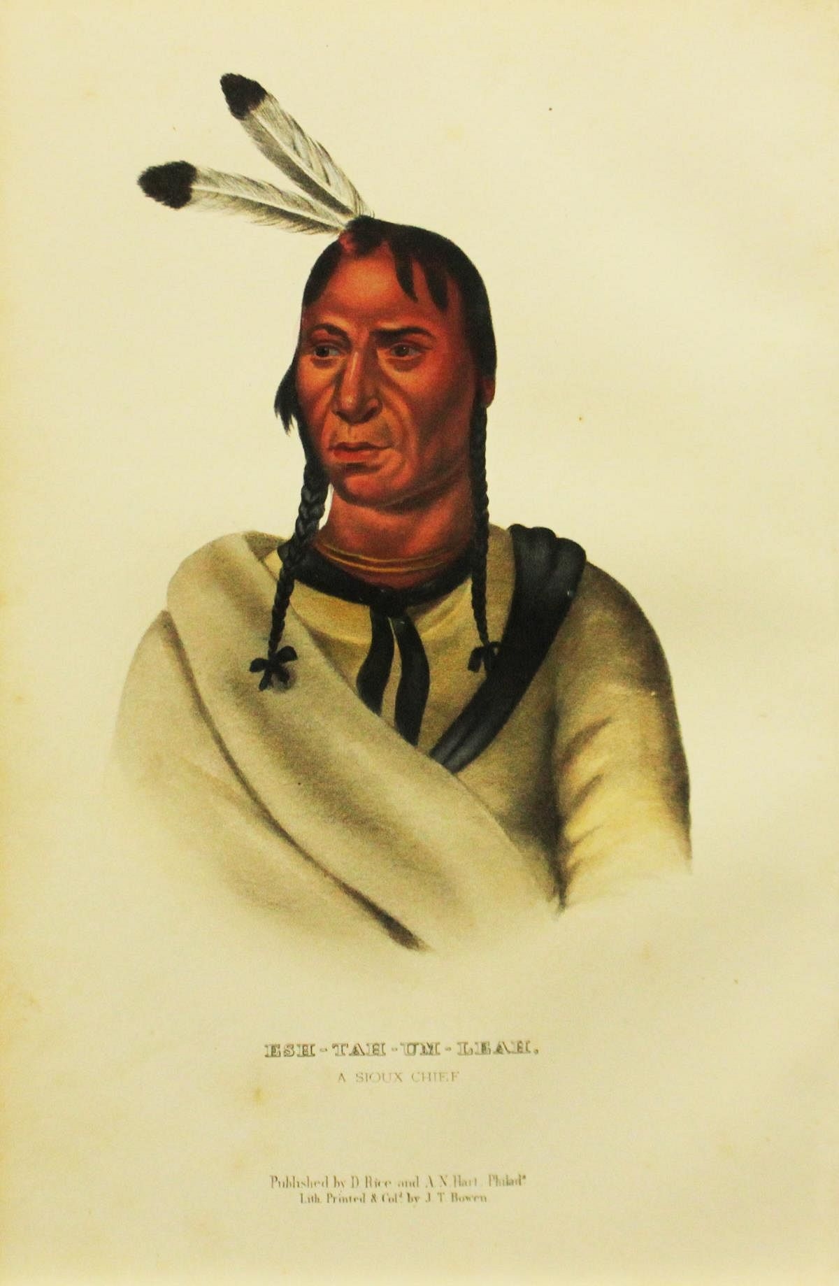 Charles Bird King | Esh Tah Um Leah A Sioux Chief (1858) | MutualArt