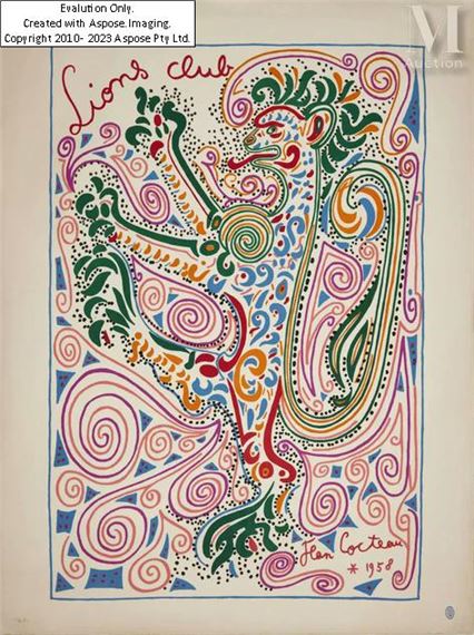 Jean Cocteau | Lions Club, 1958 / Le Griffon, 1957 (1958) | MutualArt