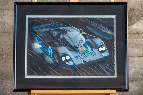 Alan Nies | “The Porsche 956 Playing at LeMans 1982″ | MutualArt