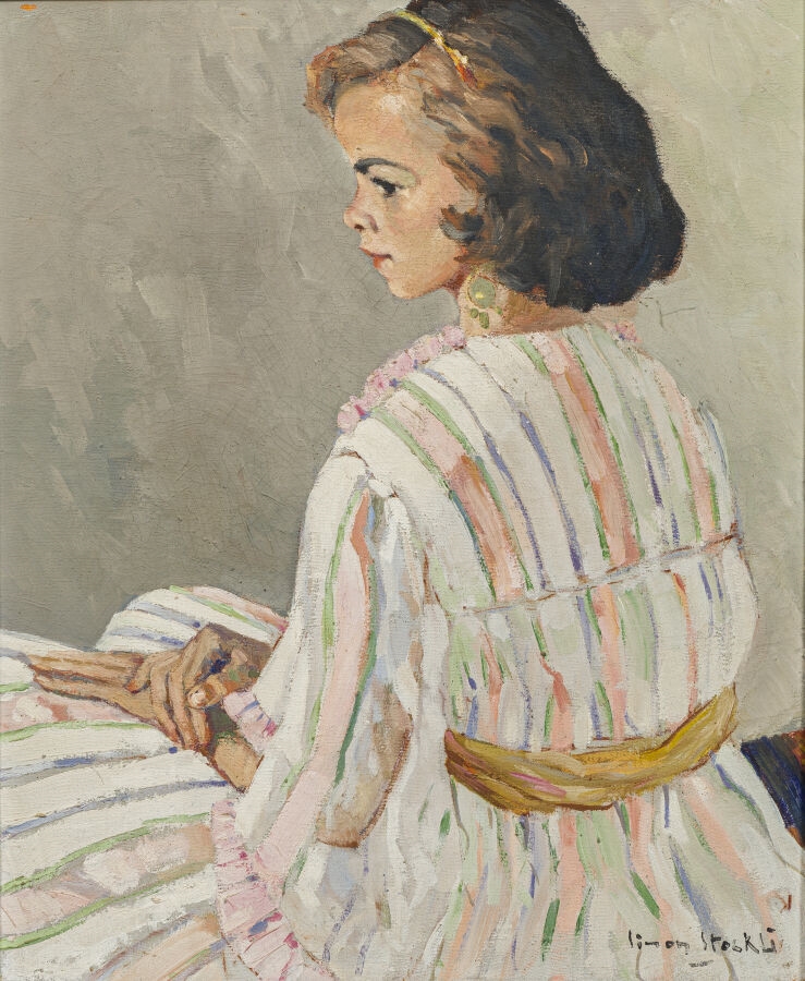 Simon Stockli | Femme assise | MutualArt