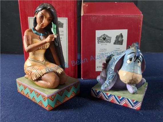 Jim Shore | Jim Shore Eeyore and Pocahontas figurines | MutualArt