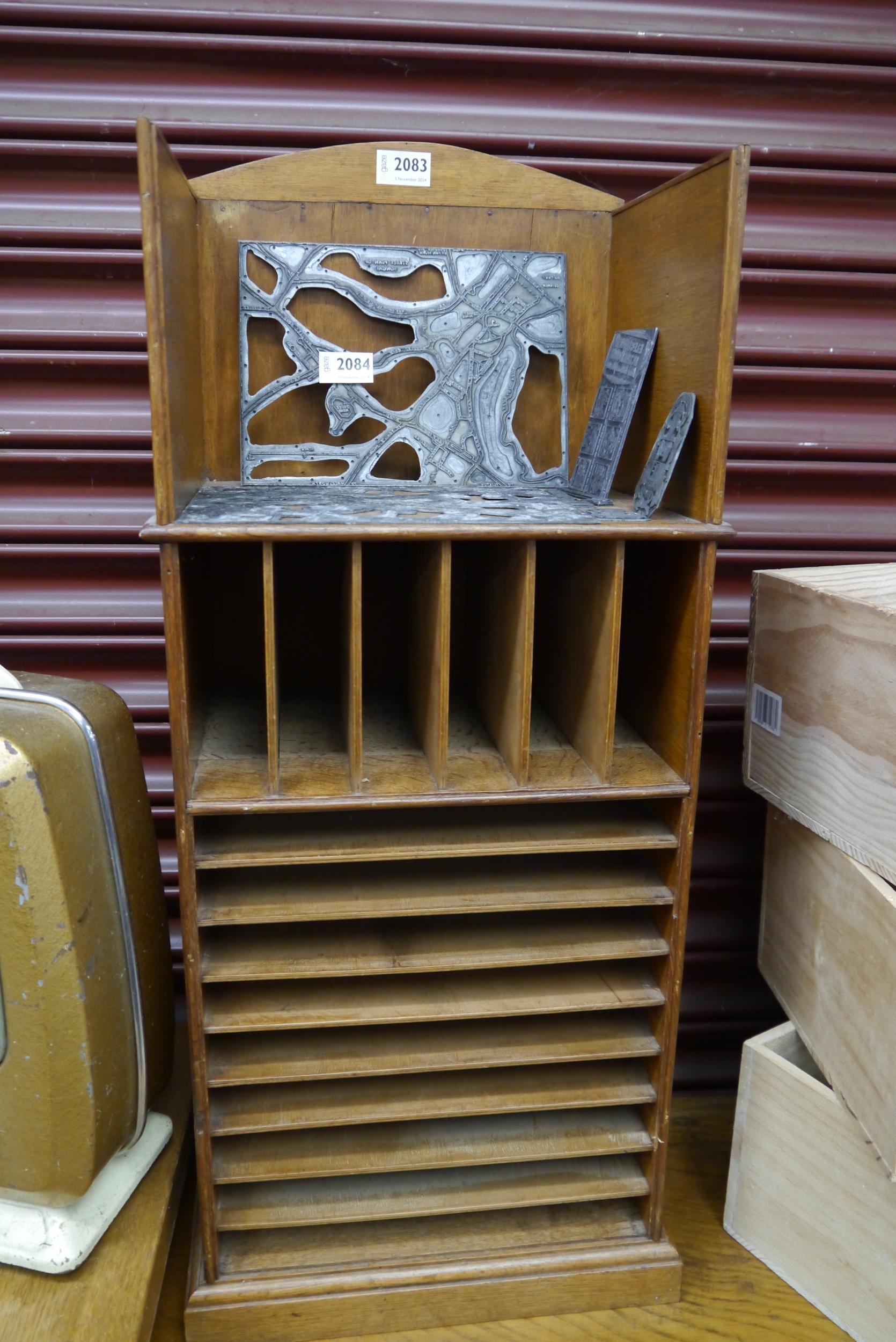 An Edwardian | An Edwardian oak paper filing unit | MutualArt