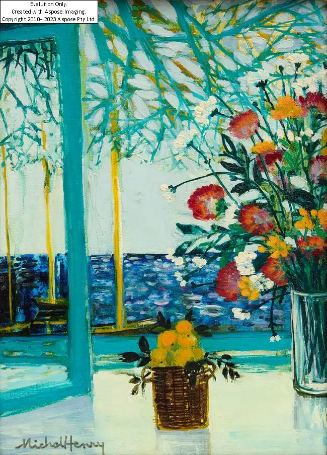 Michel Henry | French 1928-2016 - Bouquet de Mer; oil on canvas | MutualArt
