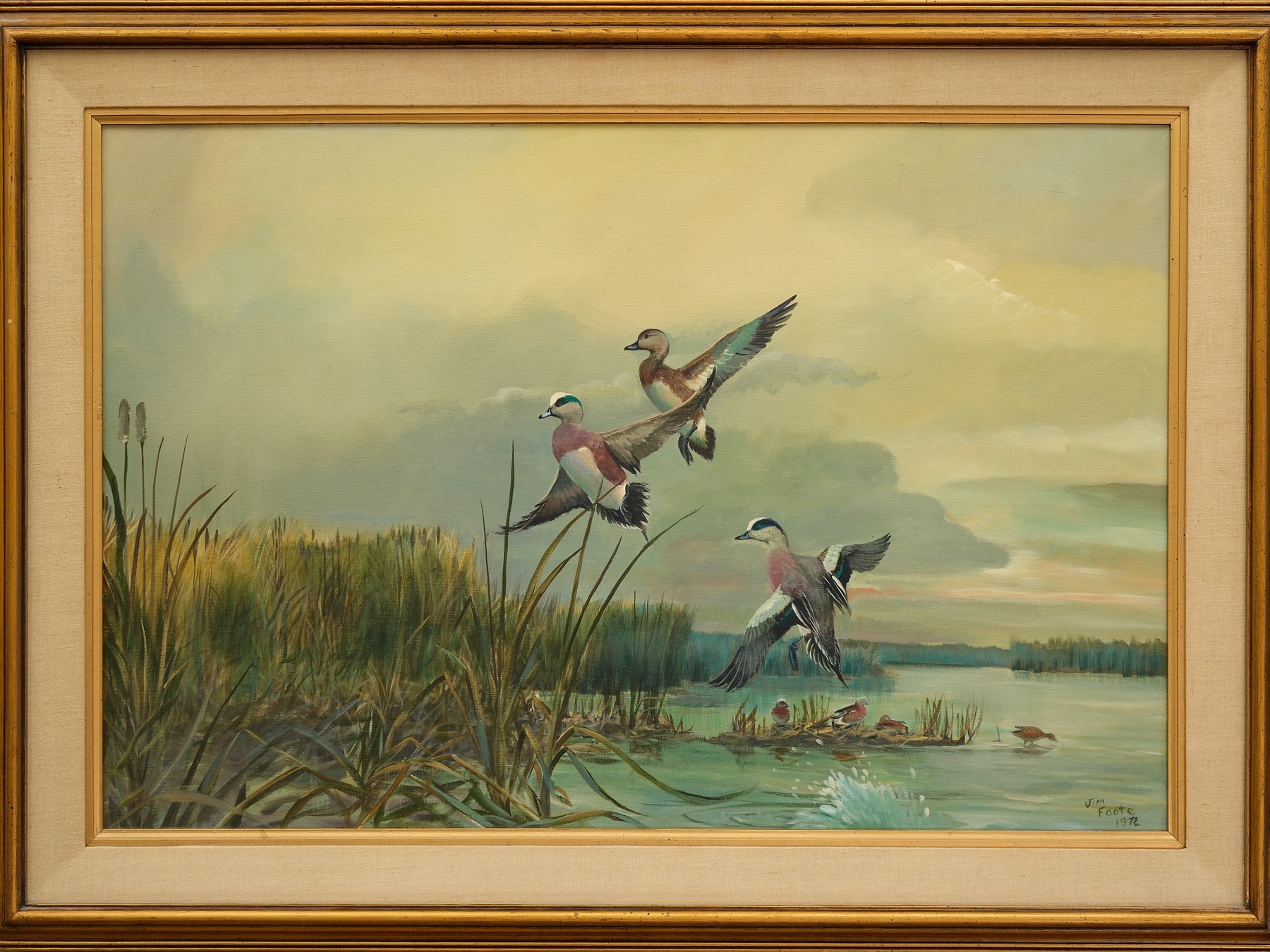 Jim Foote | Widgeon taking flight (1972) | MutualArt