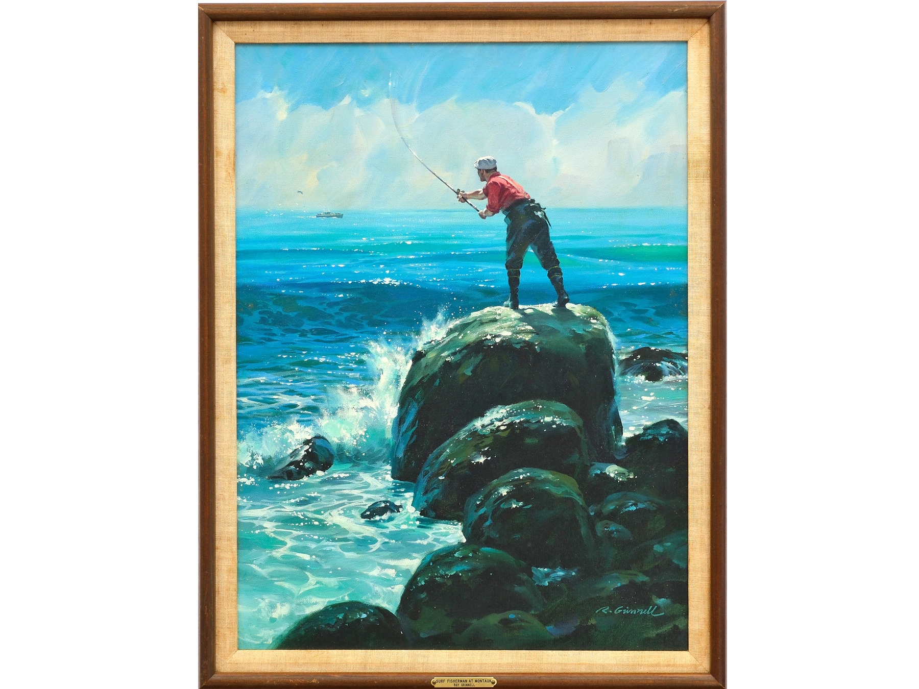 Roy Grinnell | Surf Fisherman at Montauk (1973) | MutualArt